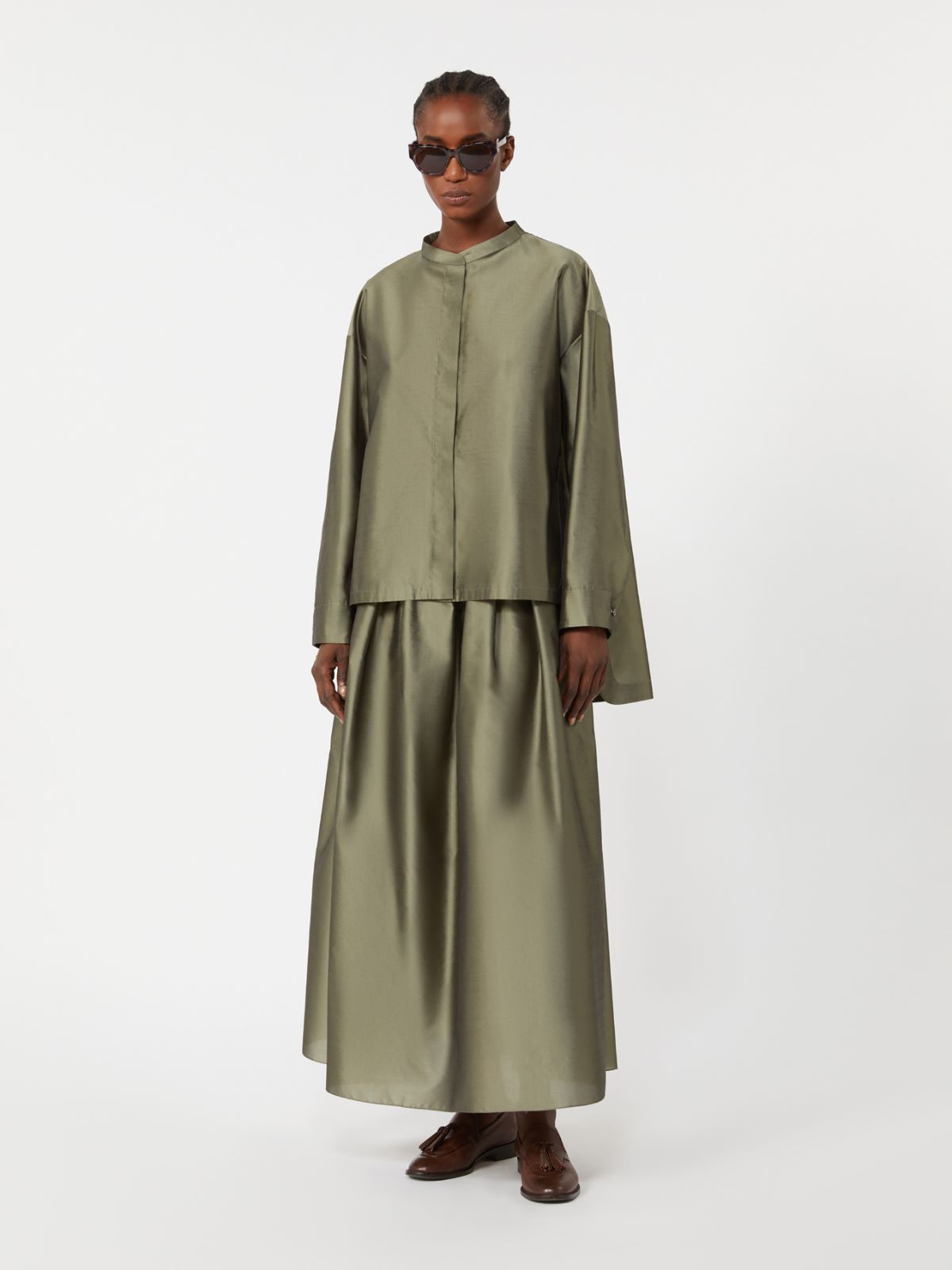 MAX MARA Silk-Blend Organza Shirt